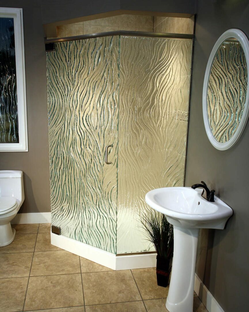 Shower Enclosure: Cast Glass - Pioneer Glass